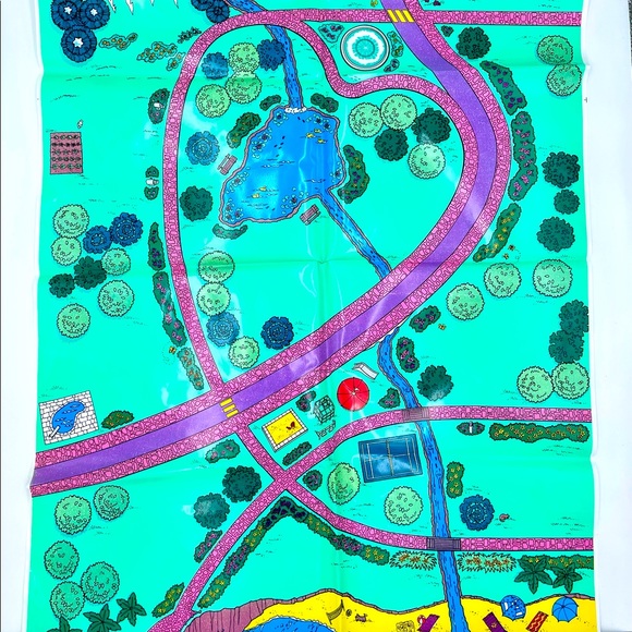 polly pocket | Toys | Polly Pocket Vintage Pollyville Mat Map Bluebird ...